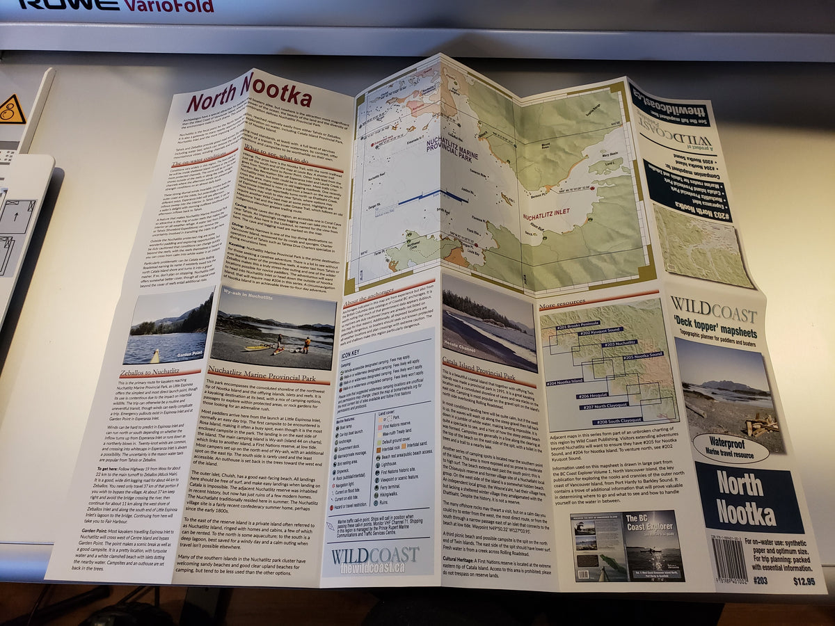North Nootka Sound map/chart for kayaking and boating – Wild Coast ...