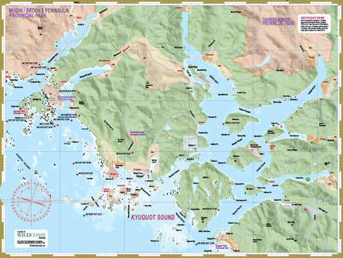 Kyuquot Sound Map/Chart for kayaking/boating – Wild Coast Publishing